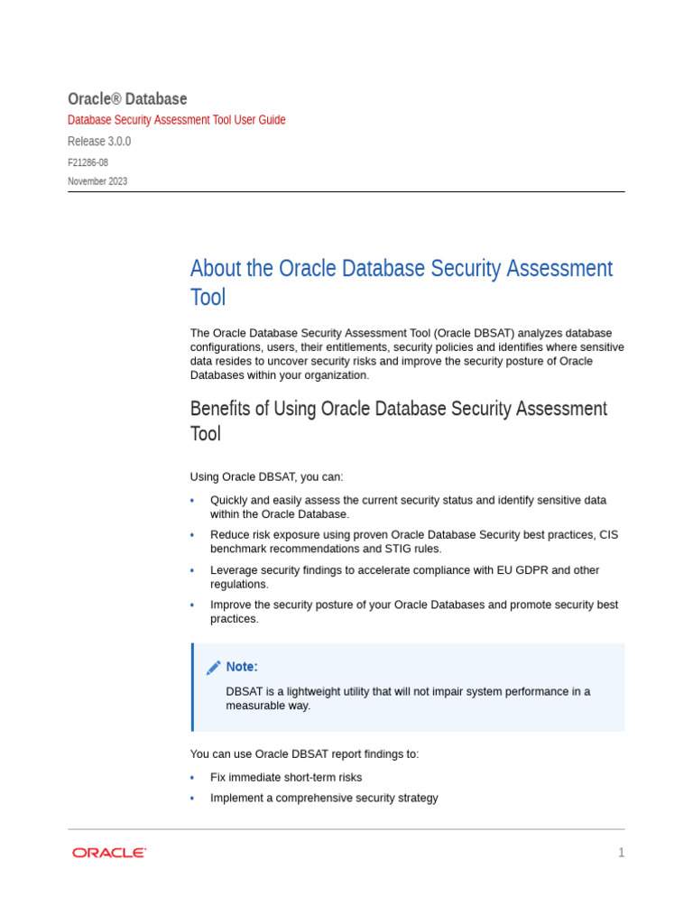 database-security-assessment-tool-user-guide | PDF