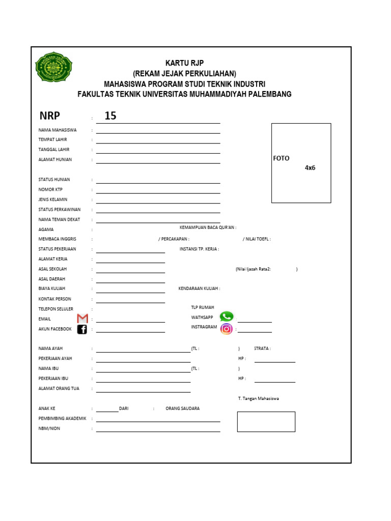 Rekam Jejak Perkuliahan RJP | PDF