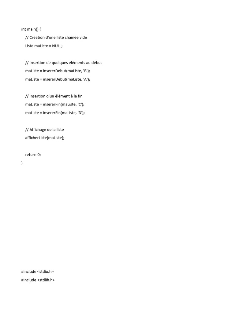 Liste Chainee 5 | PDF