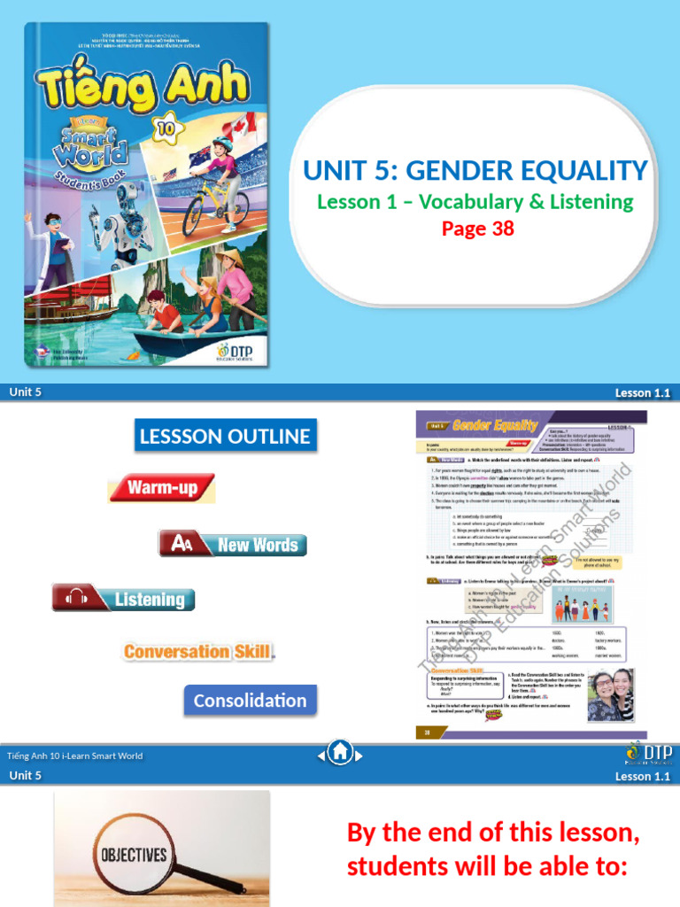 TA 10 iSW - U5 - Lesson 1.1 - Vocabulary & Listening - p.38 | PDF