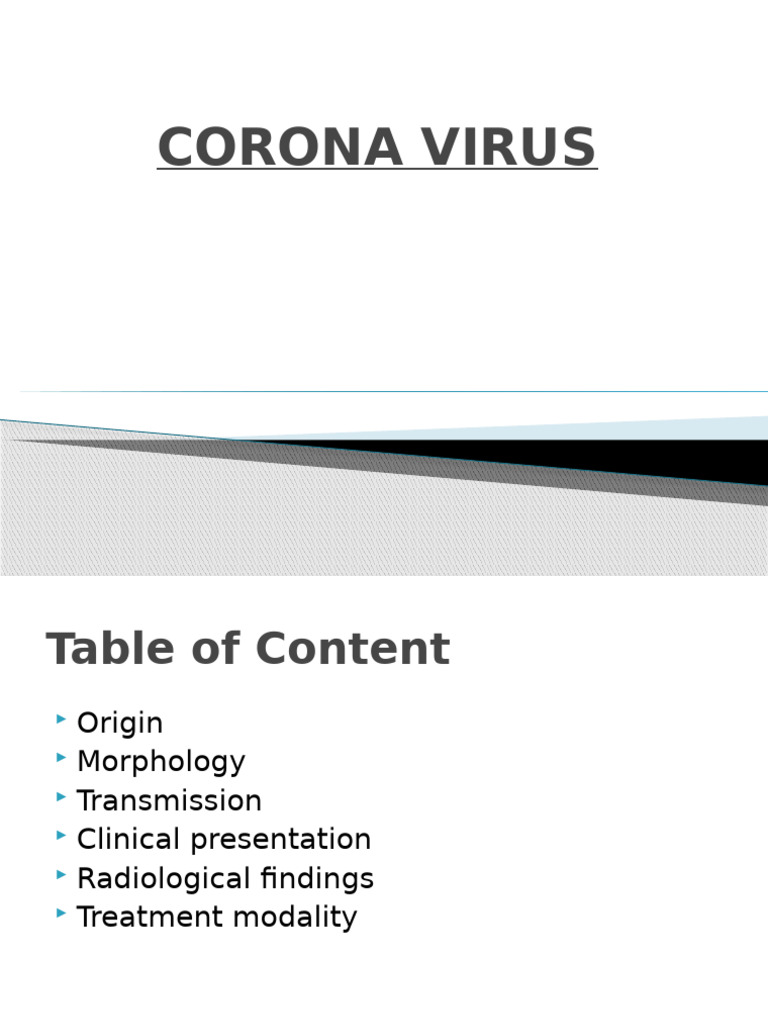 Corona Virus | PDF