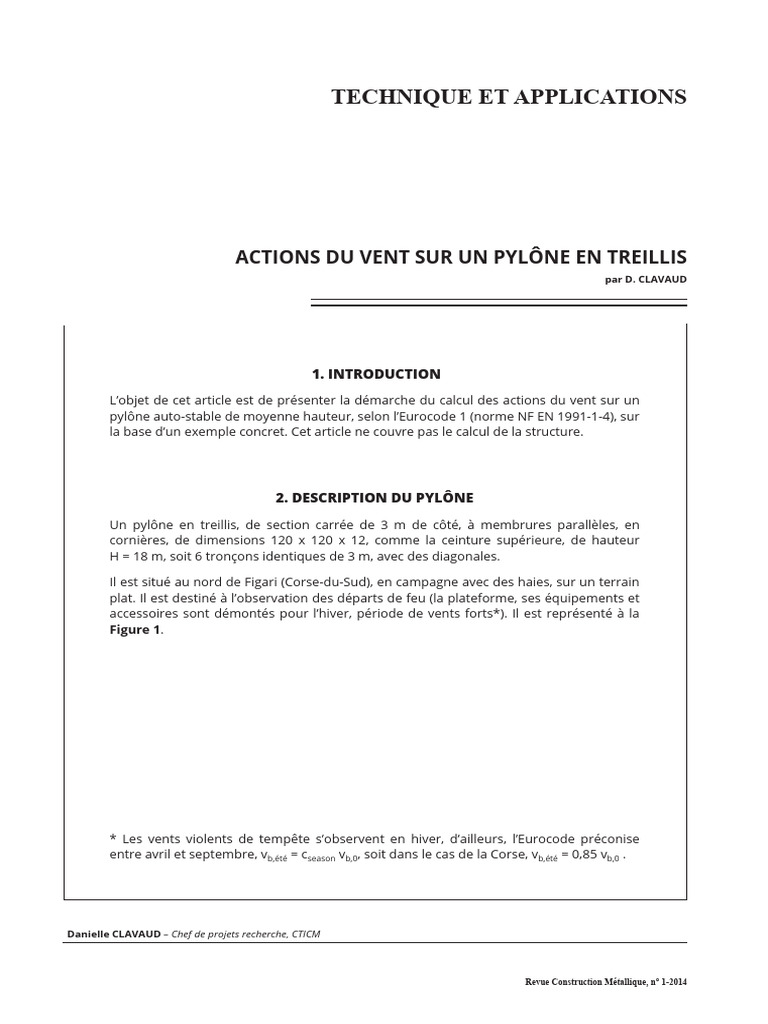 Action Vent Sur Pylone | PDF