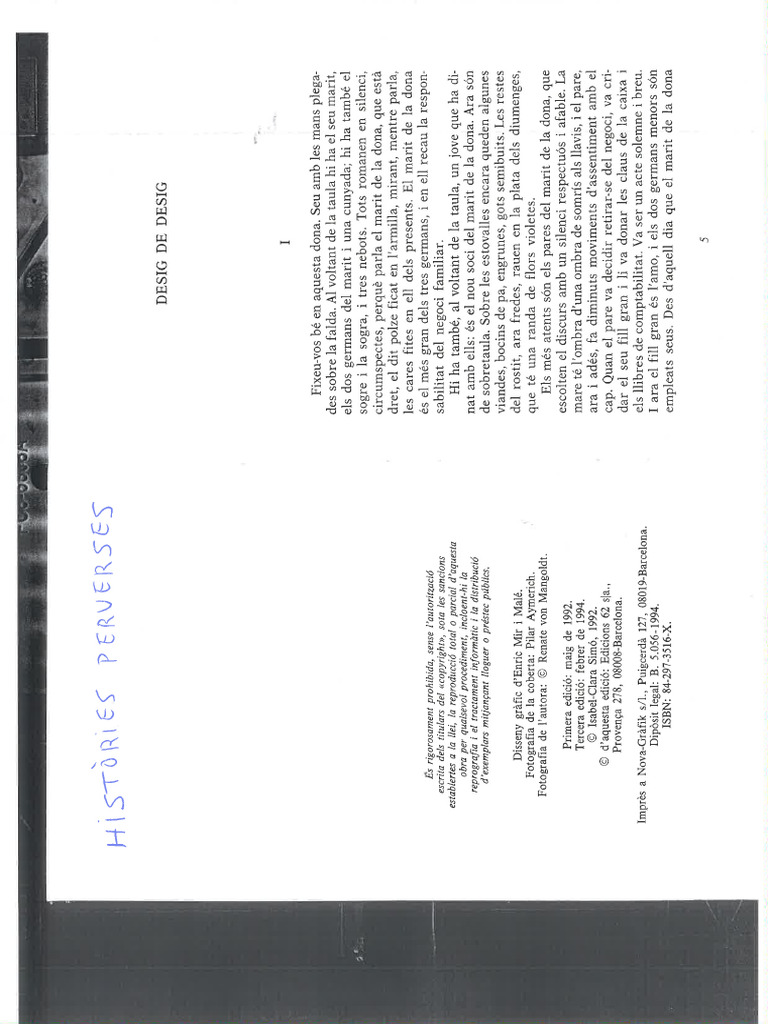 Històries Perverses dIsabel-Clara Simó | PDF