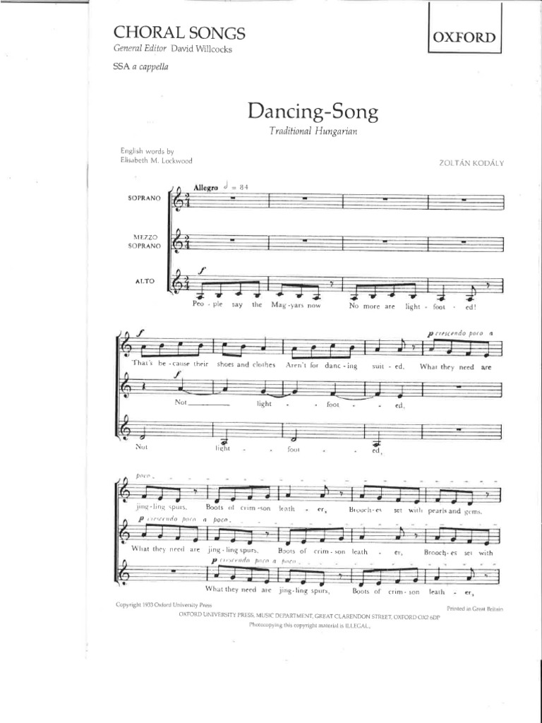 Dancing Song Kodaly | PDF