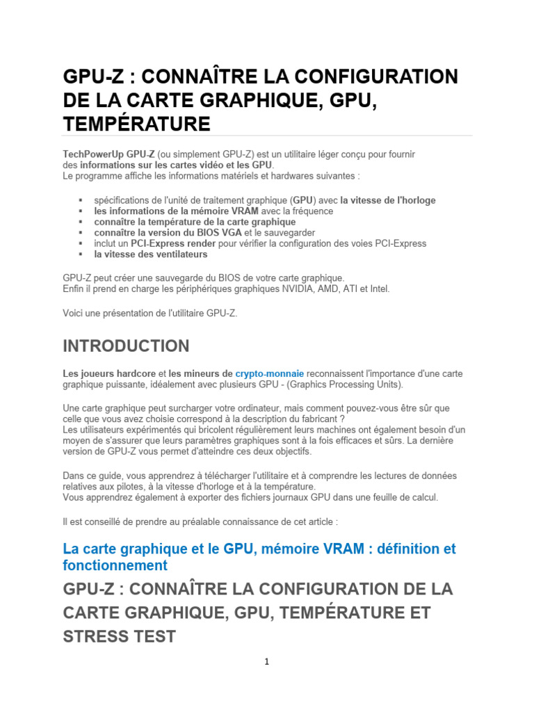 GPU Z | PDF