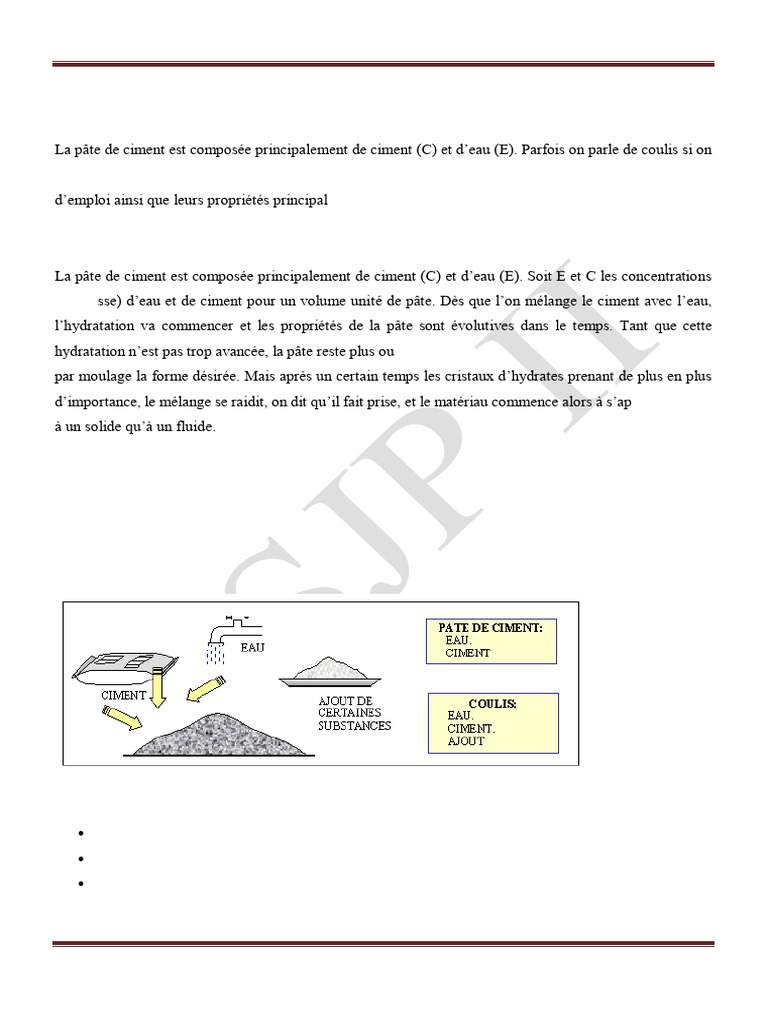 CHAP 5 Pâte de Ciment | PDF