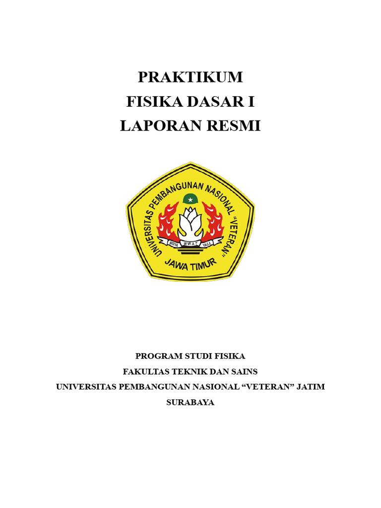 Cover Lapres Fisika Dasar I-1 | PDF
