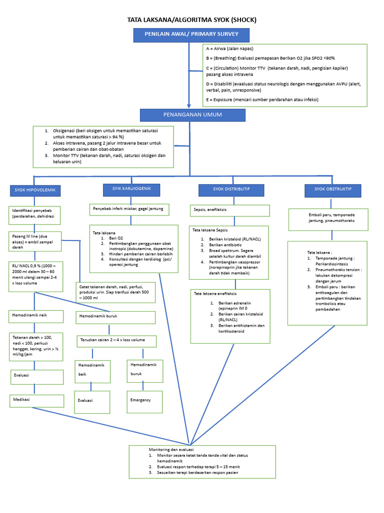 Tata Laksana Dan Algoritma Penaganan Syok | PDF
