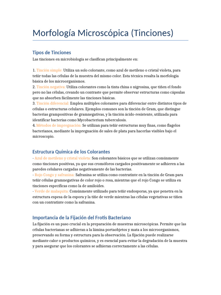 Morfologia Microscopica | PDF