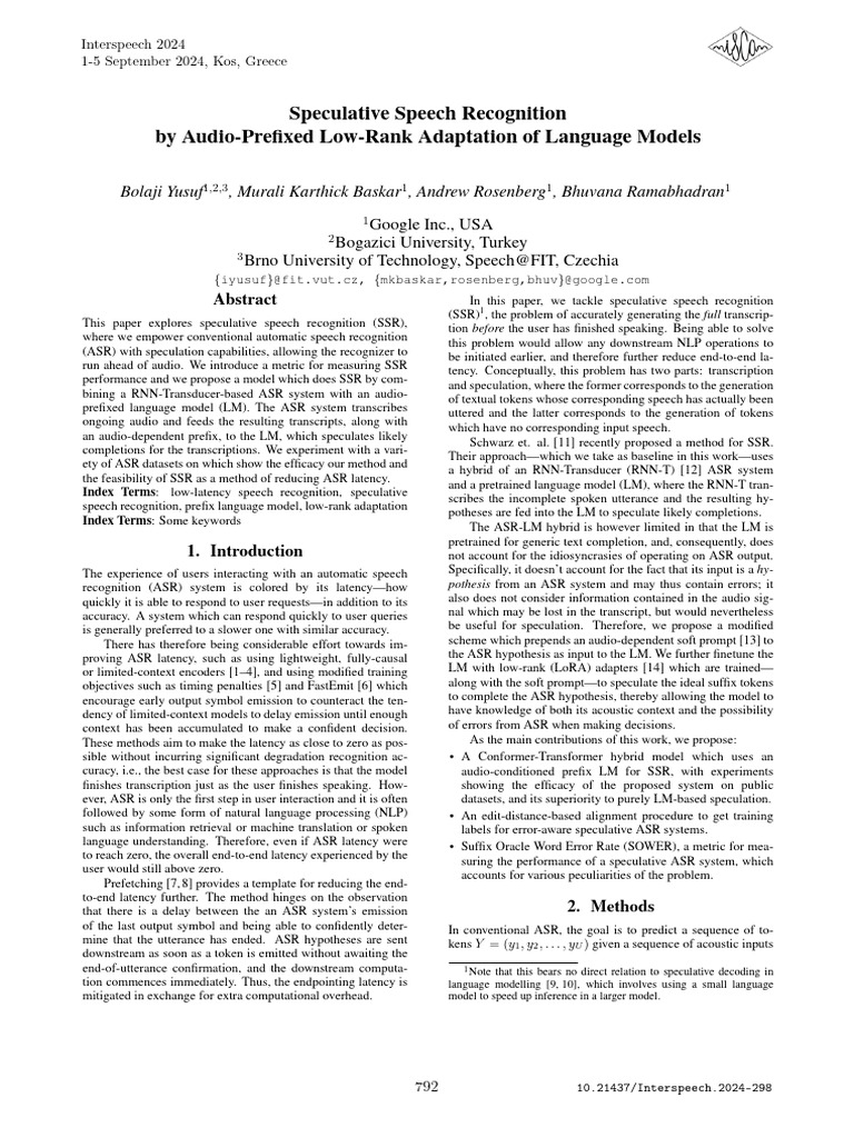 Yusuf24 Interspeech | PDF
