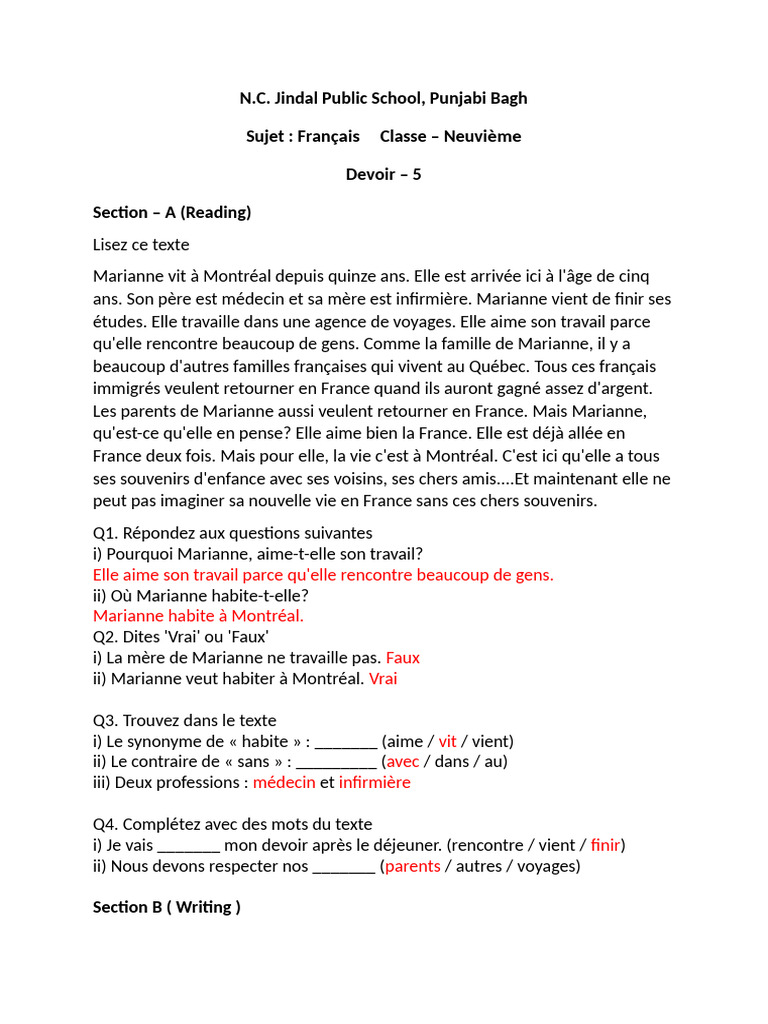 Worksheet 5-1 | PDF