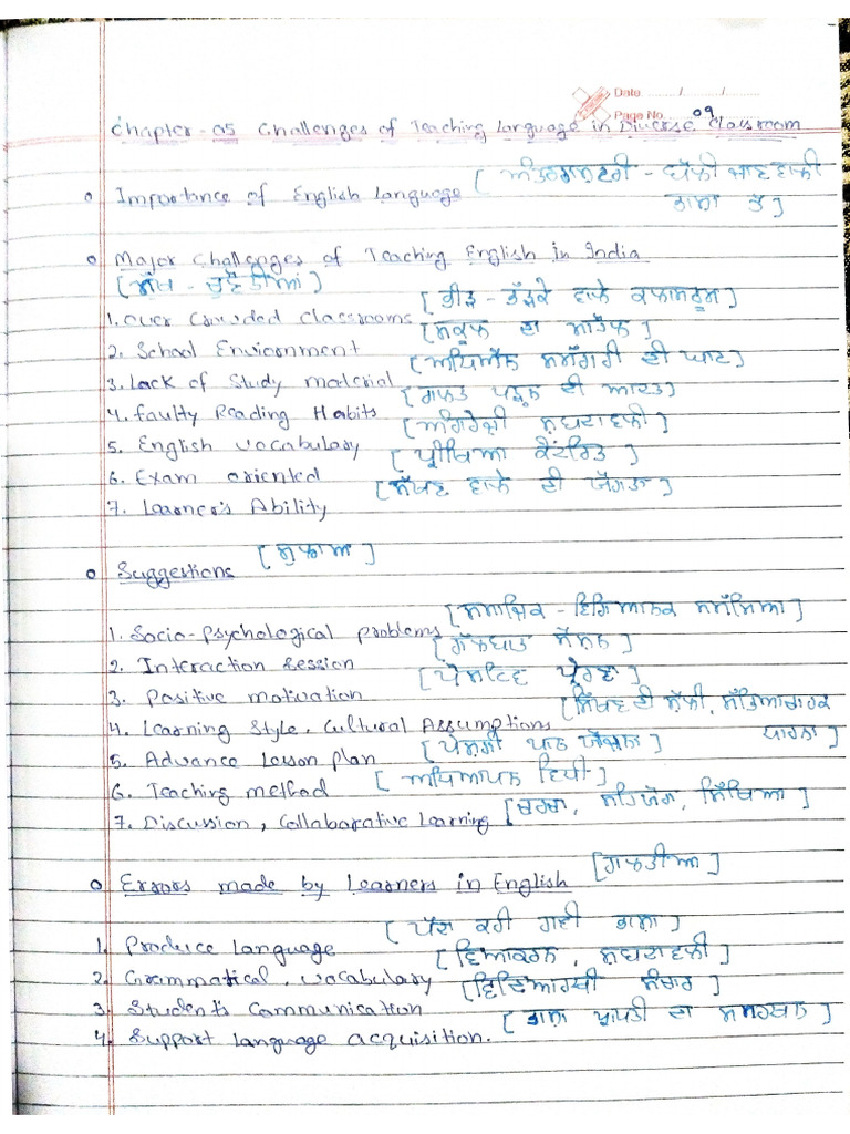 ch-05 Challenges of Teaching English in Diverse Classroom | PDF
