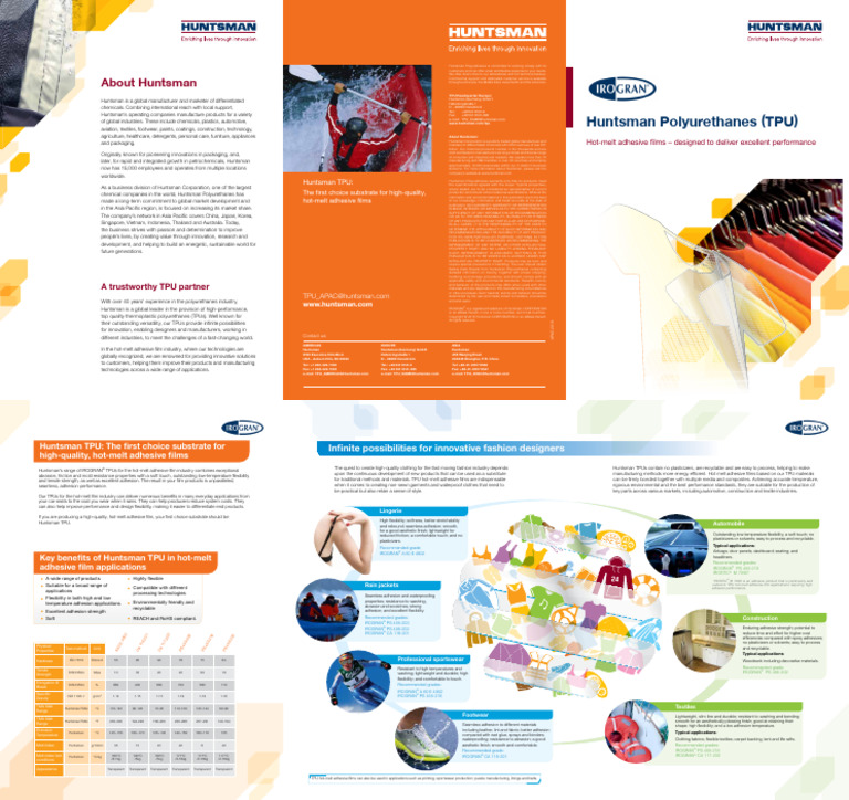 PU_Elastomers_TPU_Hotmelt_adhesives_films | PDF