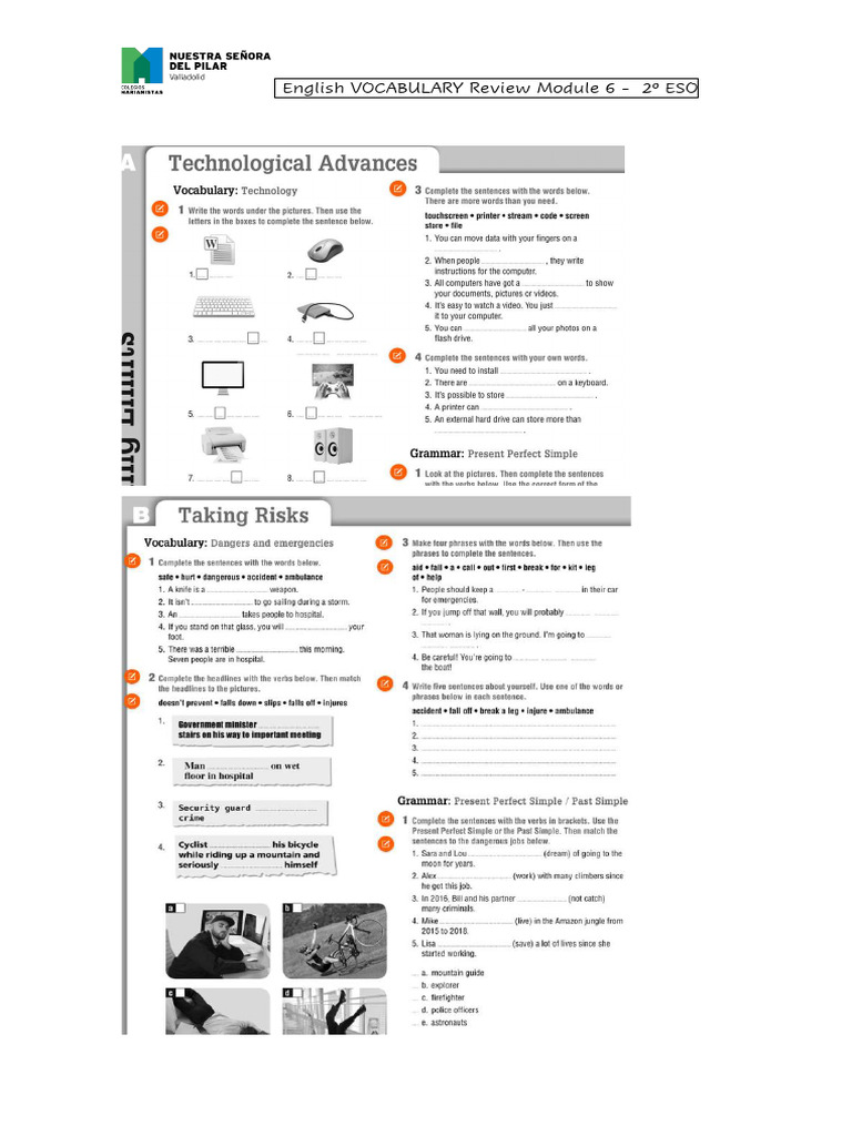 Voc Module 6 - 2º ESO | PDF