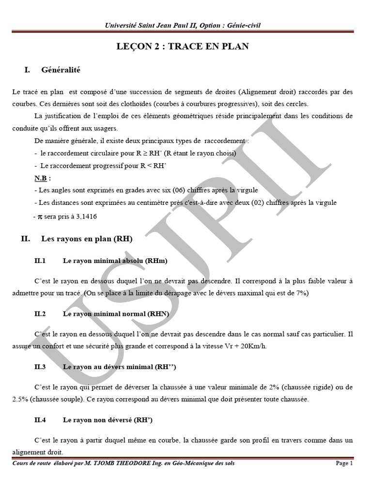 Leçon 2 TRACE EN PLAN | PDF