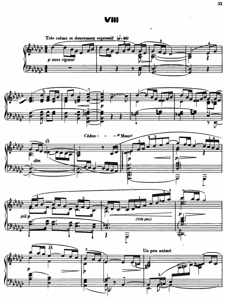 Debussy Prelyudiya Devushka S Volosami Cveta Lna | PDF