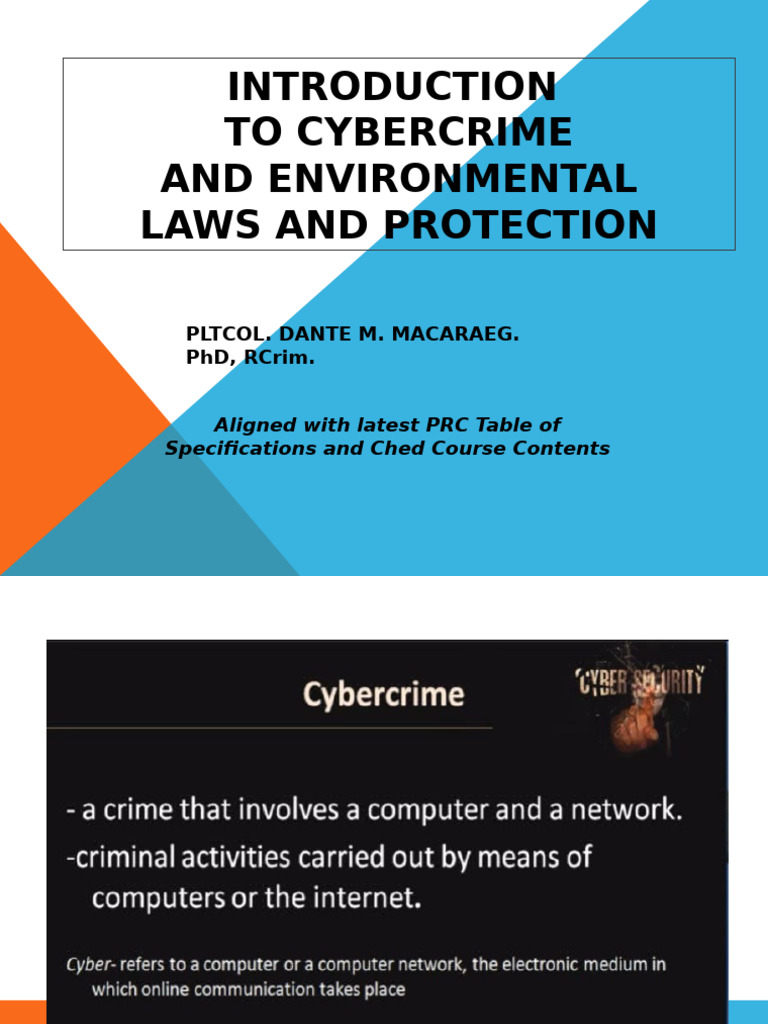 Intro To Cybercrime Ok | PDF