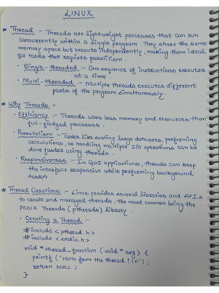 Threads and IPC in Linux?? | PDF