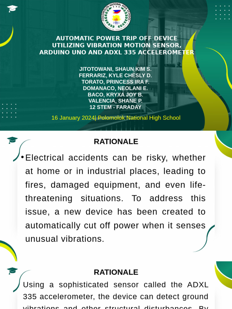 Automoted Power Trip Off Device, Utilizing Vibration Motion Sensor Via Arduino Uno and ADXL-345 ...