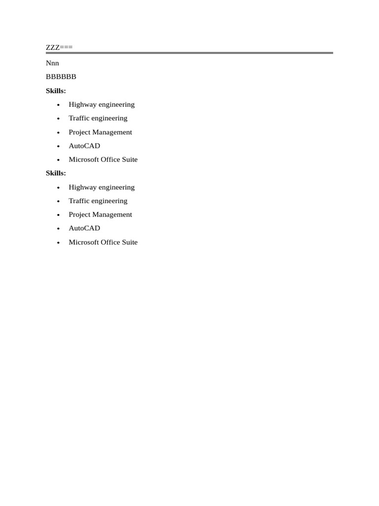 Skills:: ZZZ NNN BBBBBB | PDF