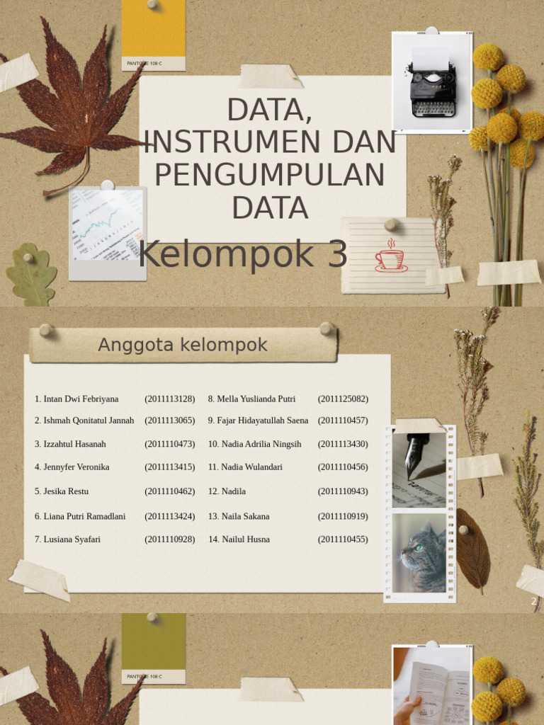 Data, Instrumen, Pengumpulan | PDF