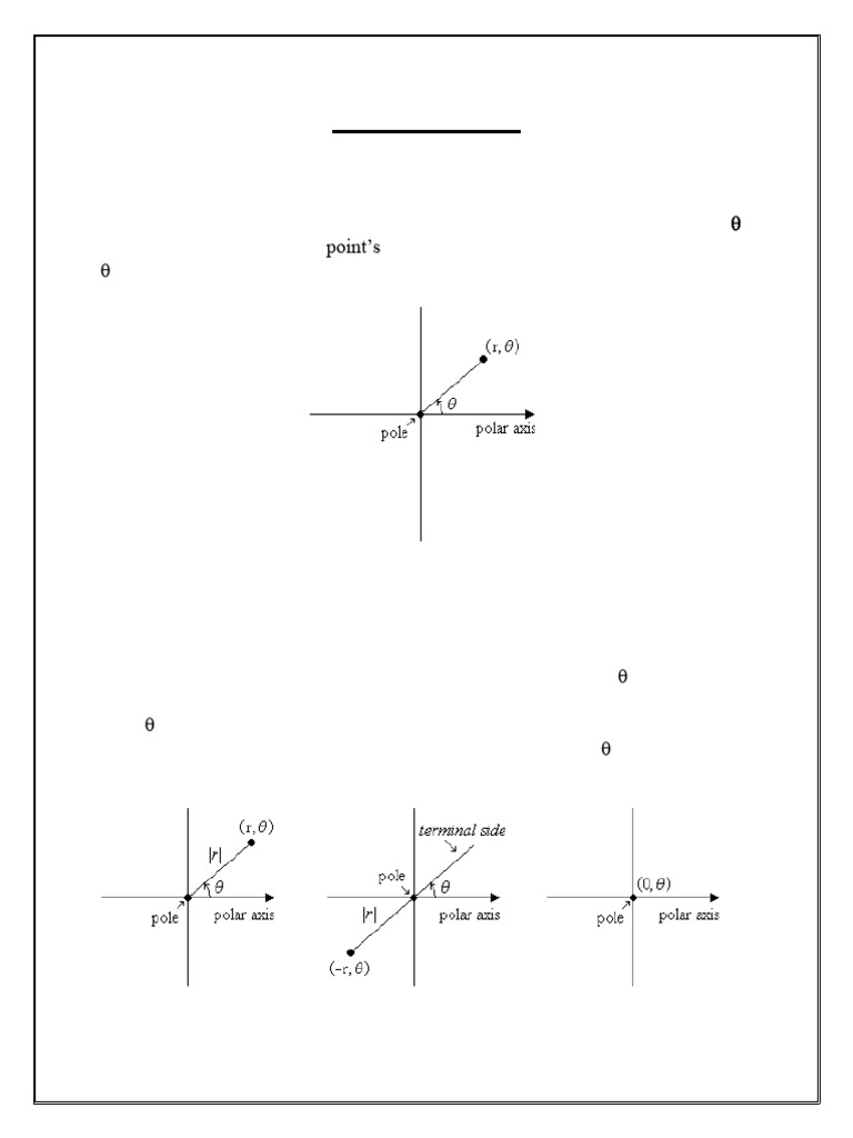Lec (1) Polar Coordinates | PDF