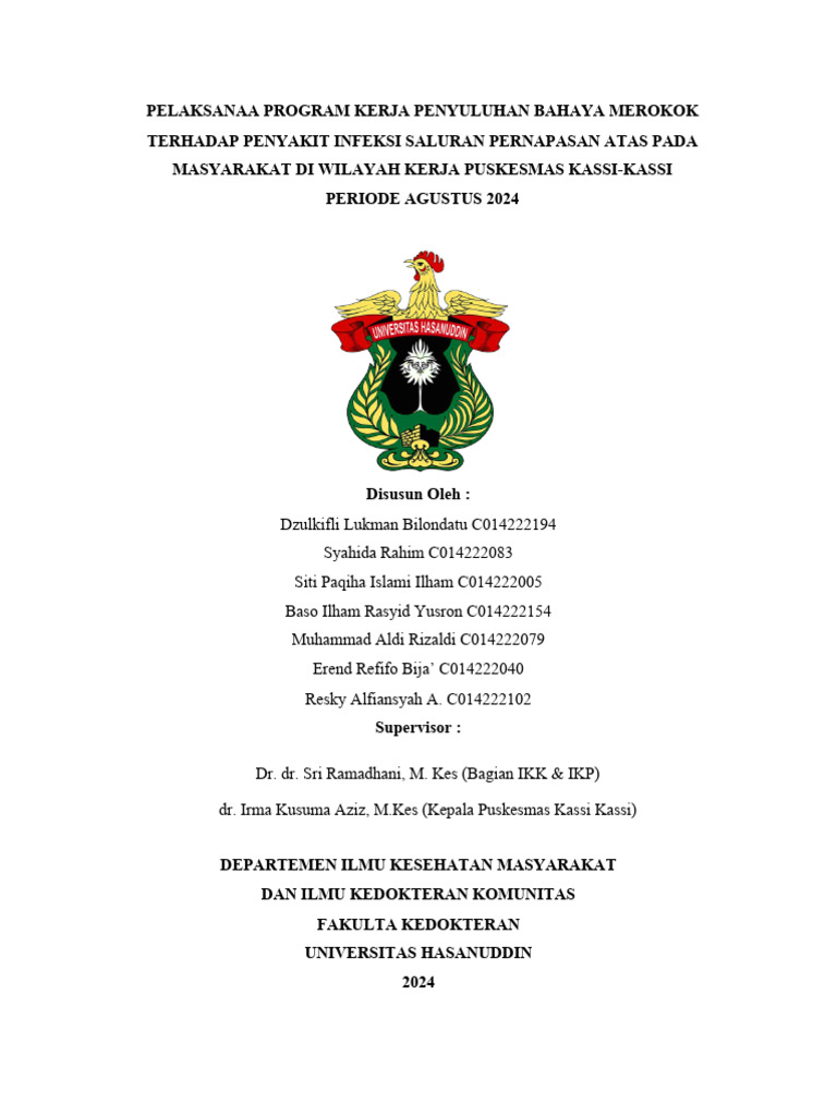 PROKER ISPA BAHAYA MEROKOK PUSKESMAS KASSI-KASSI copy 2 | PDF