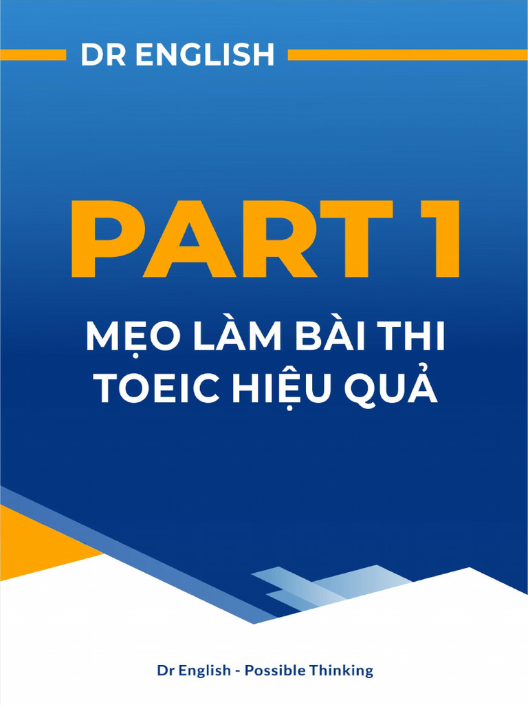 TOEIC - Part1 - Tips and Tricks | PDF