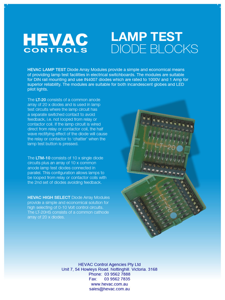 LT Series Lamp Test Modules | PDF | Diode | Home & Garden