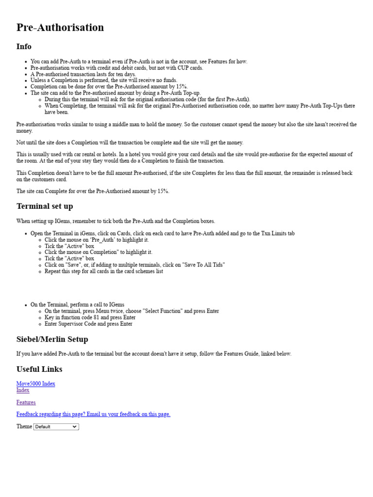 Pre Authorisation | PDF