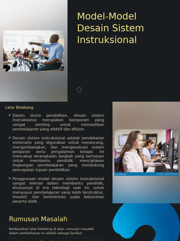 Model Model Desain Sistem Instruksional | PDF