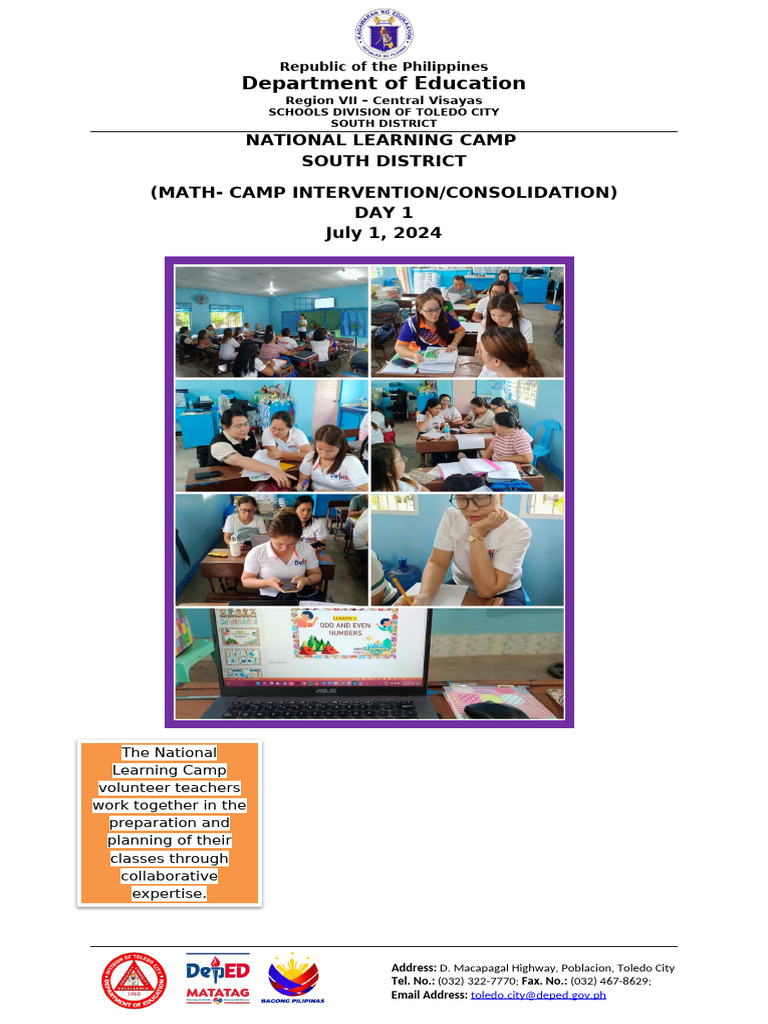 South District2 Math Intervention Consol NLC 2024 Day 5 | PDF