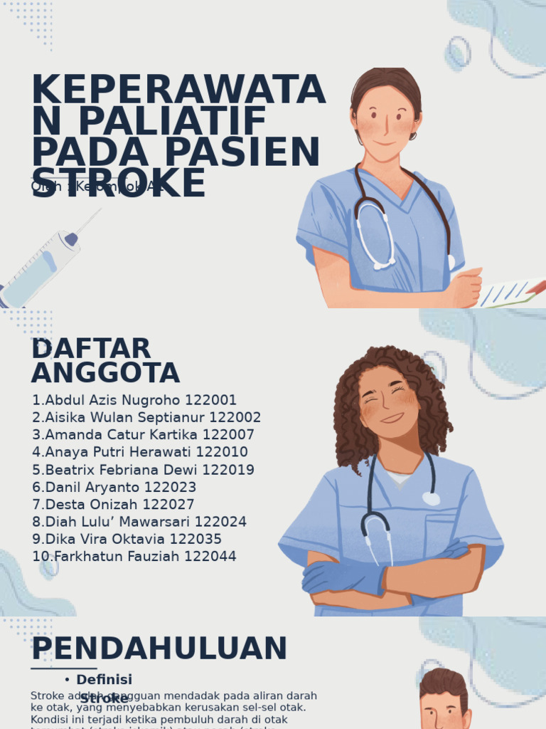 Keperawatan Paliatif Pada Pasien Stroke | PDF
