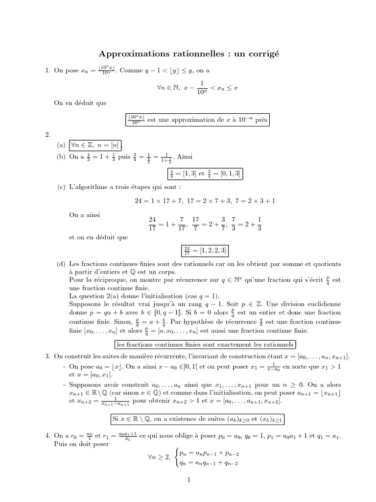 TD2 Apprxrationnelle C | PDF