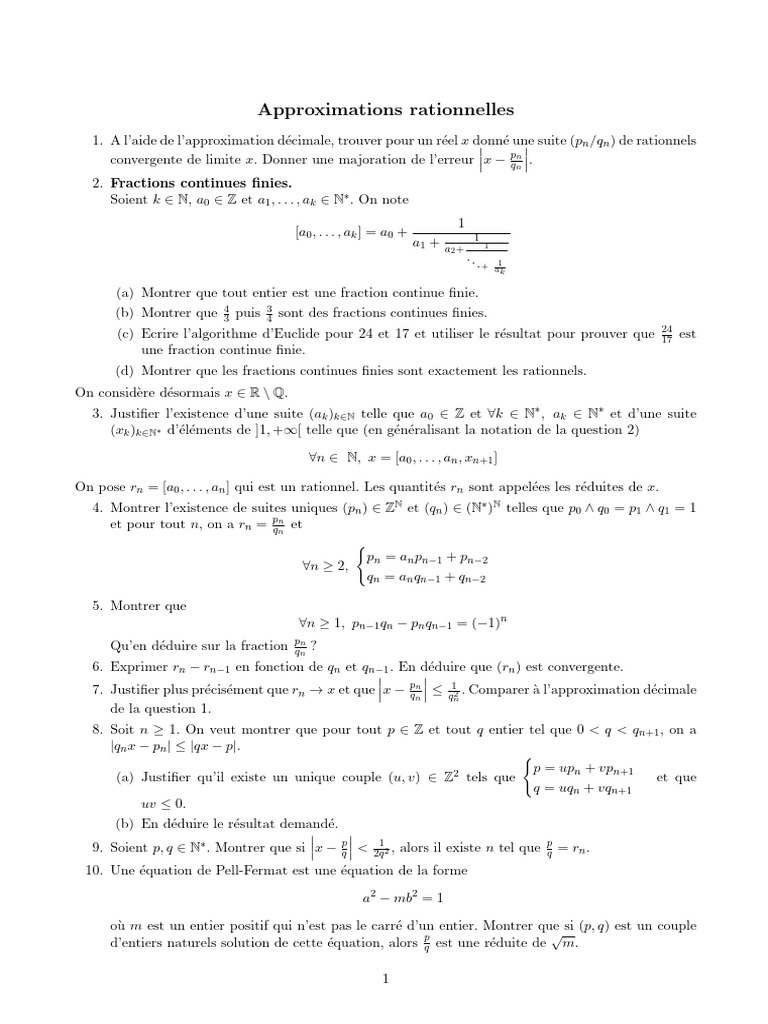 TD2 Apprxrationnelle | PDF
