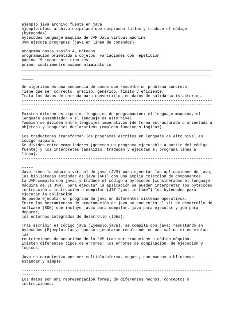 Programación de Computadores | PDF