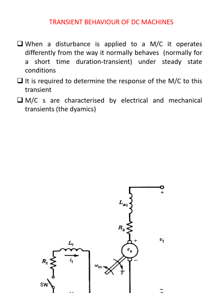 Transient Behaviour of Machines | PDF