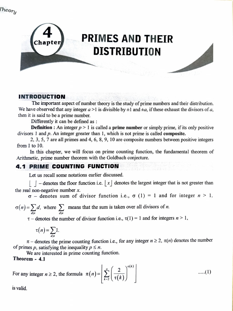 Primes and There Distribution | PDF