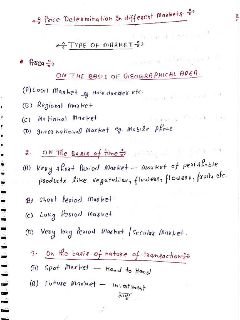 Forms of Market and Price Determination | PDF