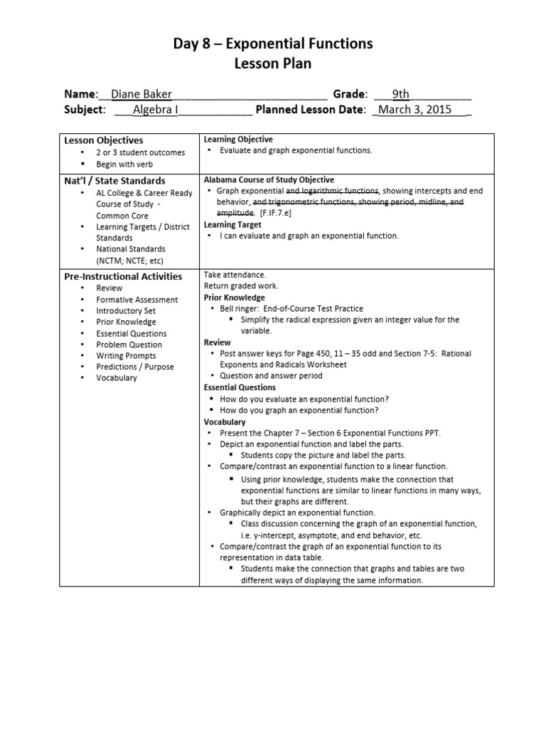 Exponential Functions | PDF