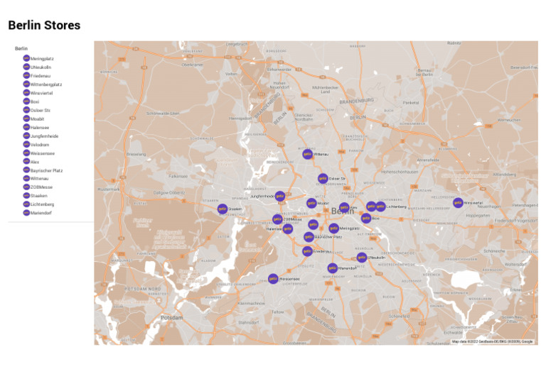 Berlin Store Map | PDF