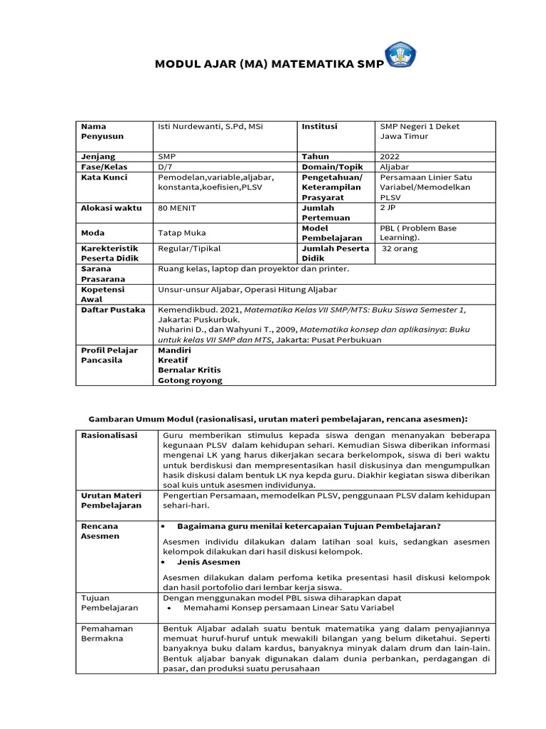 Modul Ajar MPLS 1 | PDF