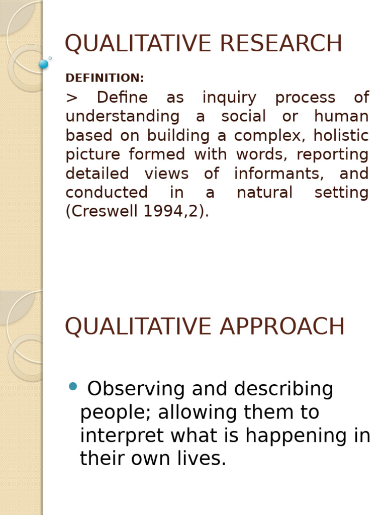 L Qualitative Research Presentation | PDF