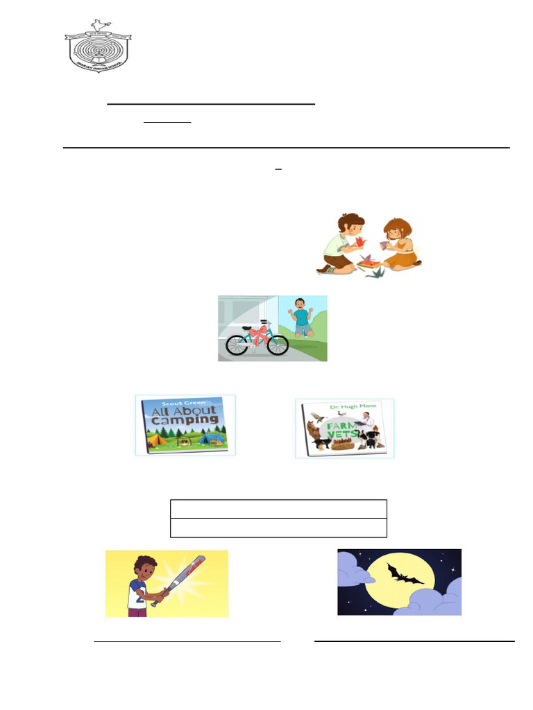Grade 1 - Revision Worksheet ENGLISH | PDF