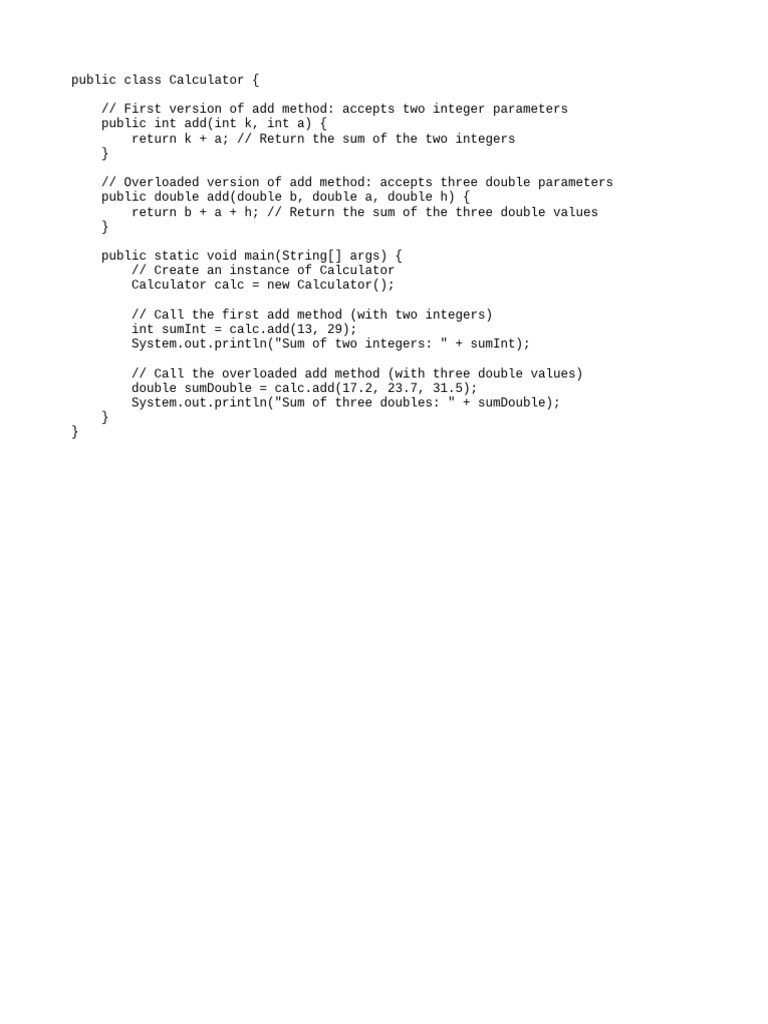 Calculator Java | PDF