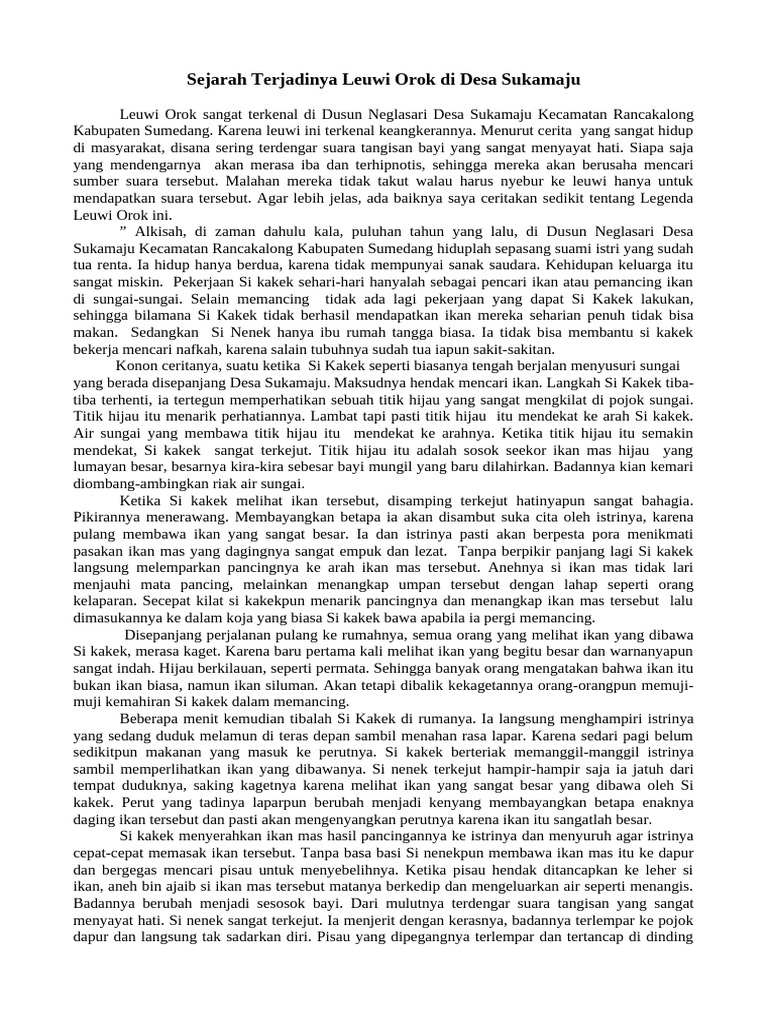 Leuwi Orok | PDF
