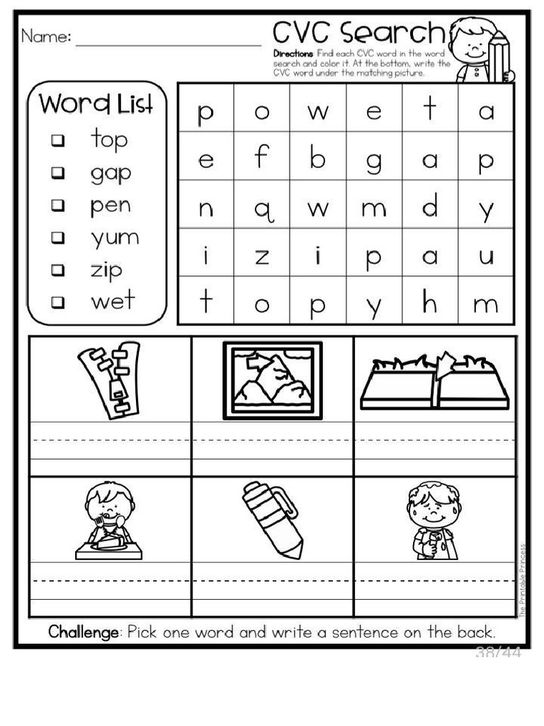 Easy Ist Grade Worksheet | PDF
