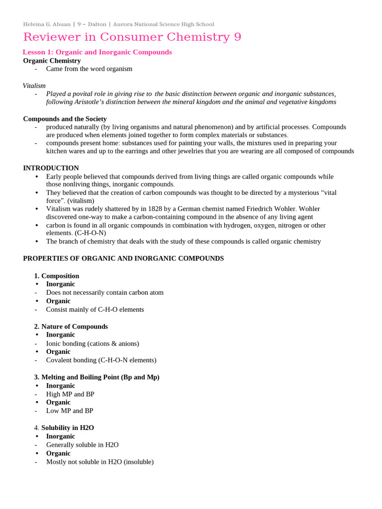 ConChem Q1 Exam Reviewer | PDF
