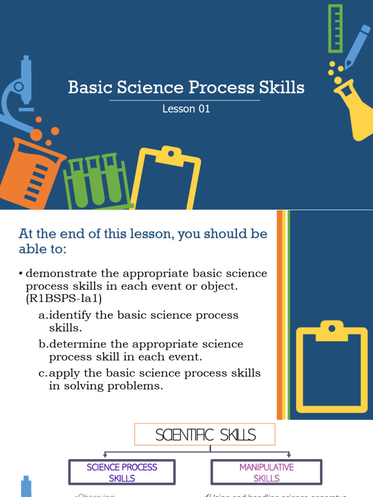 Basic Science Process Skills | PDF