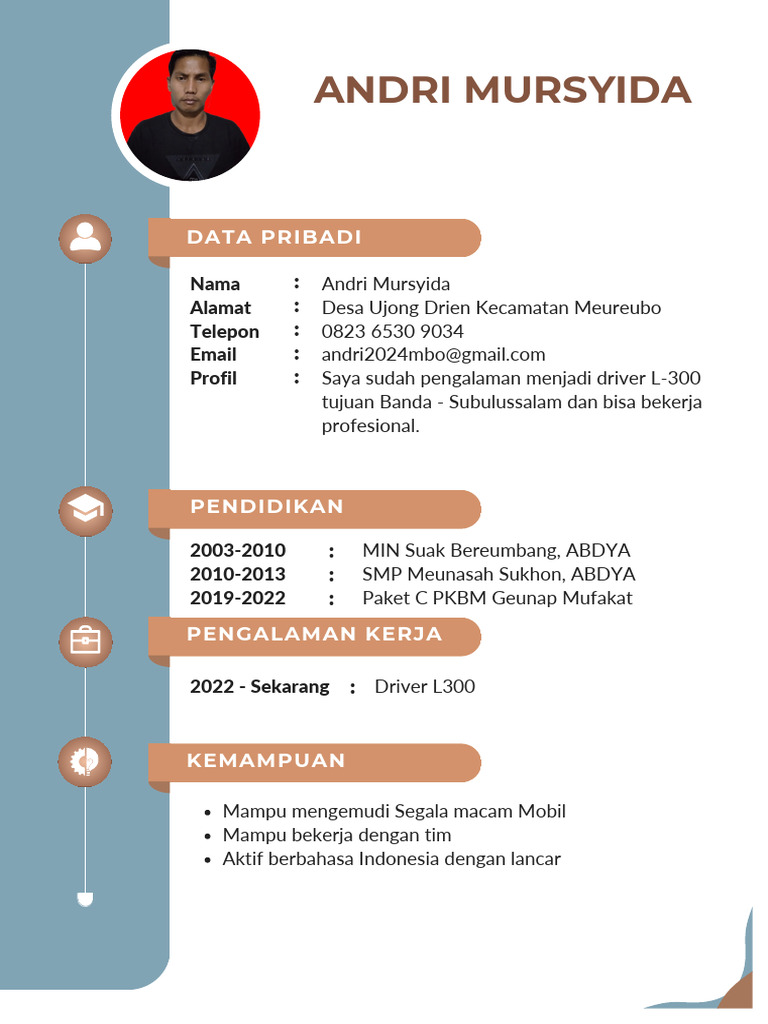 CV Andri Mursyida | PDF